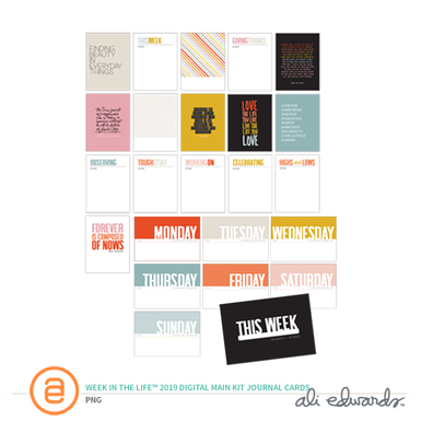 Ali Edwards Design Inc. | Week In The Life™ 2021 Digital 3x8 Journal